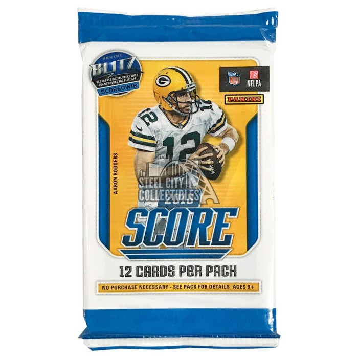2018 Panini Score Football Retail Pack | Steel City Collectibles