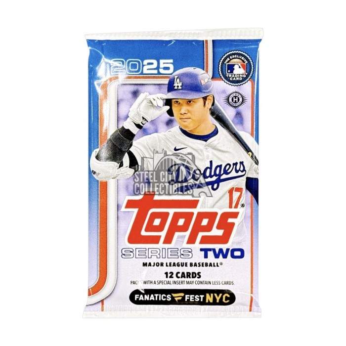2025 Topps Series 2 Baseball Fanatics Fest NYC Edition Hobby Pack ...