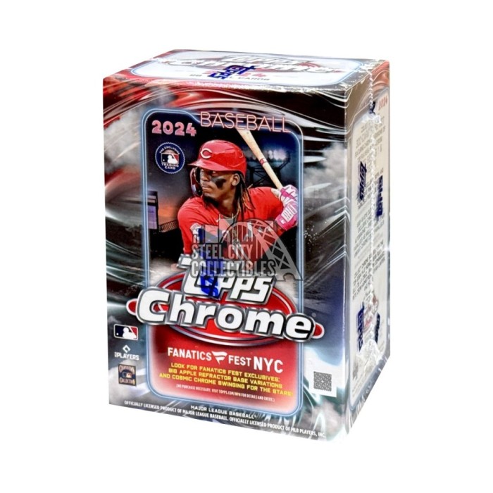 2024 Topps Chrome Baseball Fanatics Fest NYC Edition 7-Pack Blaster Box ...