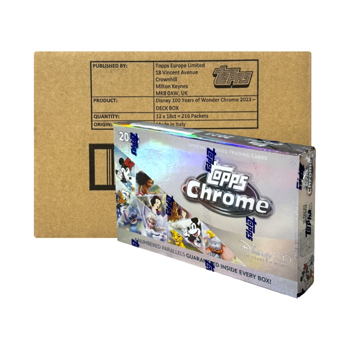 2023 Topps Disney 100 Chrome Hobby 12-Box Case | Steel City Collectibles