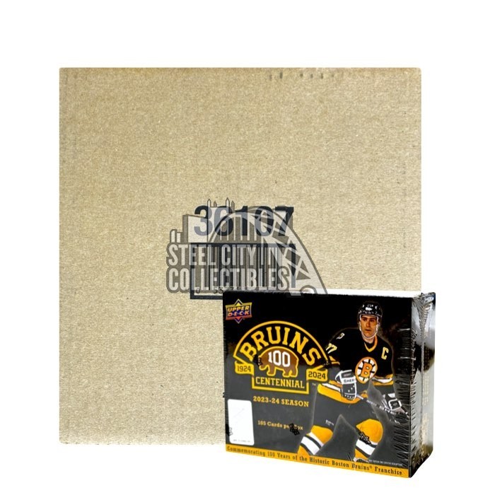 2023-24 Upper Deck Boston Bruins Centennial Box Set 20-Box Case | Steel ...