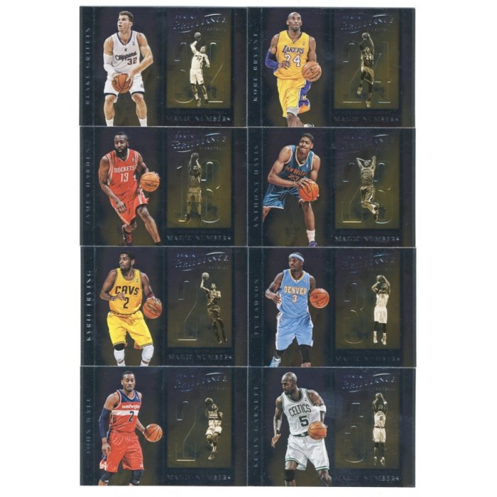 2012-13 Panini Brilliance Basketball Magic Numbers 15-Card Insert Set ...