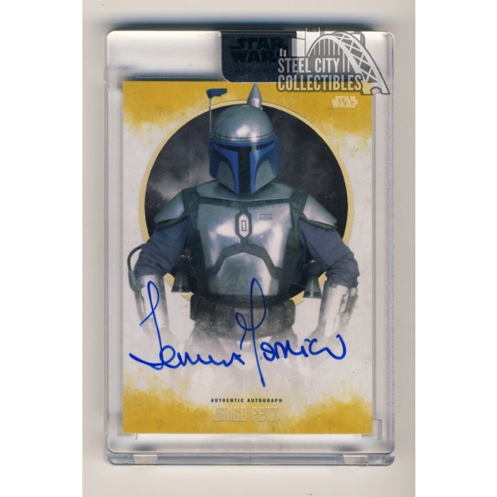 Temuera Morrison Jango Fett 2017 Topps Star Wars Stellar Signatures ...