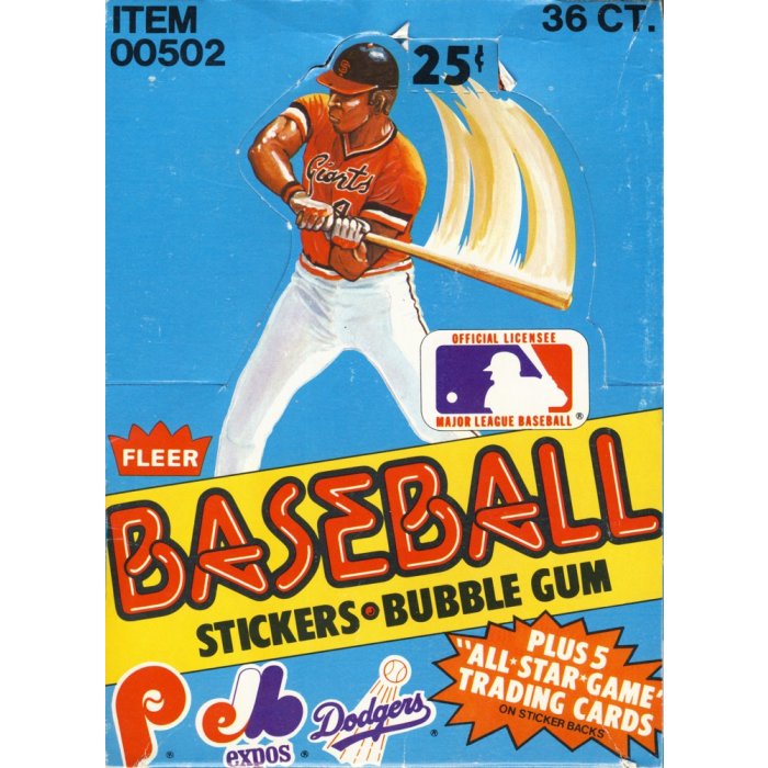 1981 Fleer Baseball Team Logo Stickers 36ct Box | Steel City Collectibles