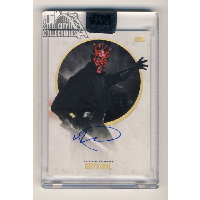 Ray Park Darth Maul 2017 Topps Star Wars Stellar Signatures Autograph ...