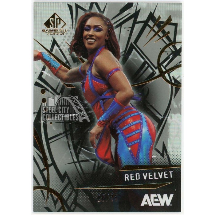 Red Velvet 2025 Upper Deck AEW SP Game Used Rainbow Card #60 8/25 ...