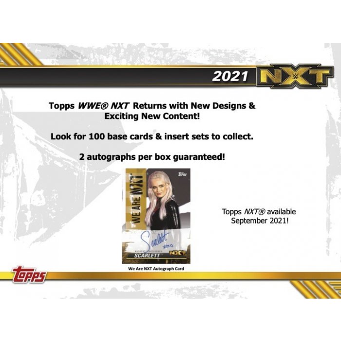 2021 Topps WWE NXT Wrestling Hobby 12-Box Case | Steel City Collectibles