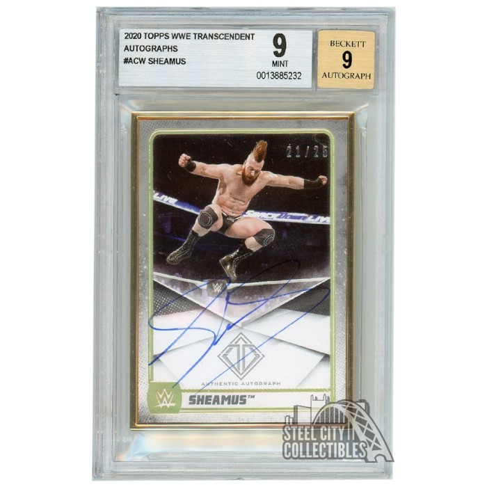 Sheamus 2020 Topps Transcendent WWE Autograph Card /25 BGS 9 AUTO 9 ...