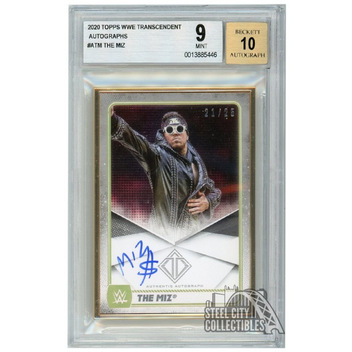 The Miz 2020 Topps Transcendent WWE Autograph Card /25 BGS 9 | Steel ...