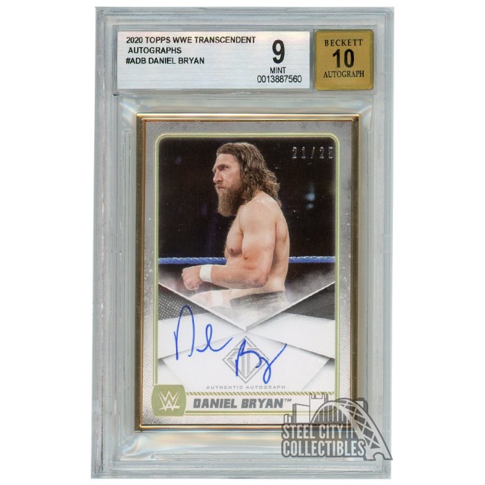 Daniel Bryan 2020 Topps Transcendent WWE Autograph Card 21/25 BGS 9 ...