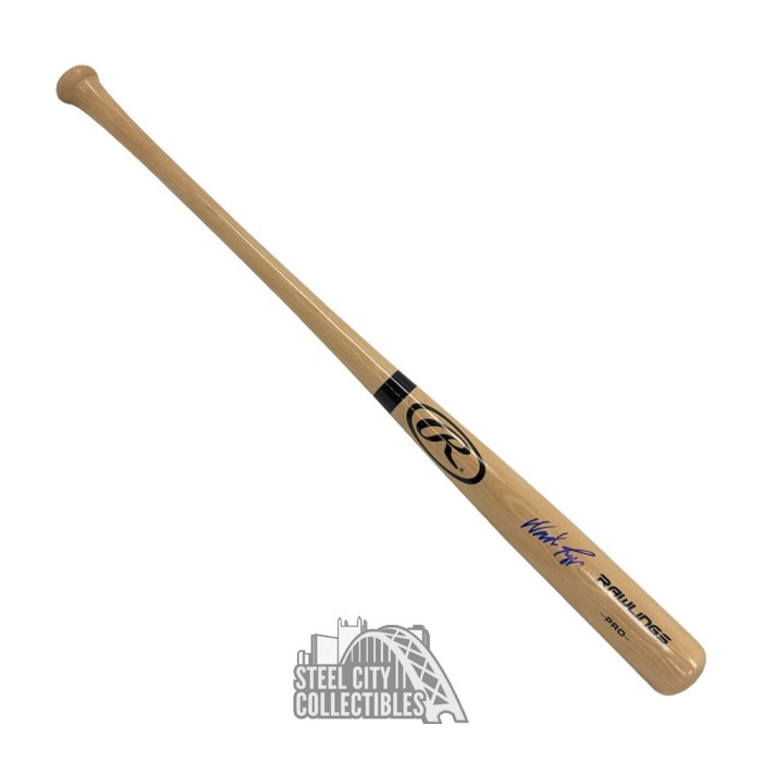 Wade Boggs Autographed Rawlings Blonde Baseball Bat - BAS | Steel City Collectibles