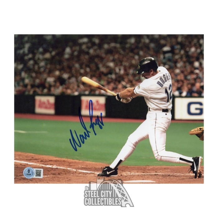 Wade Boggs Autographed Tampa Bay Rays 8x10 Baseball Photo - BAS | Steel City Collectibles