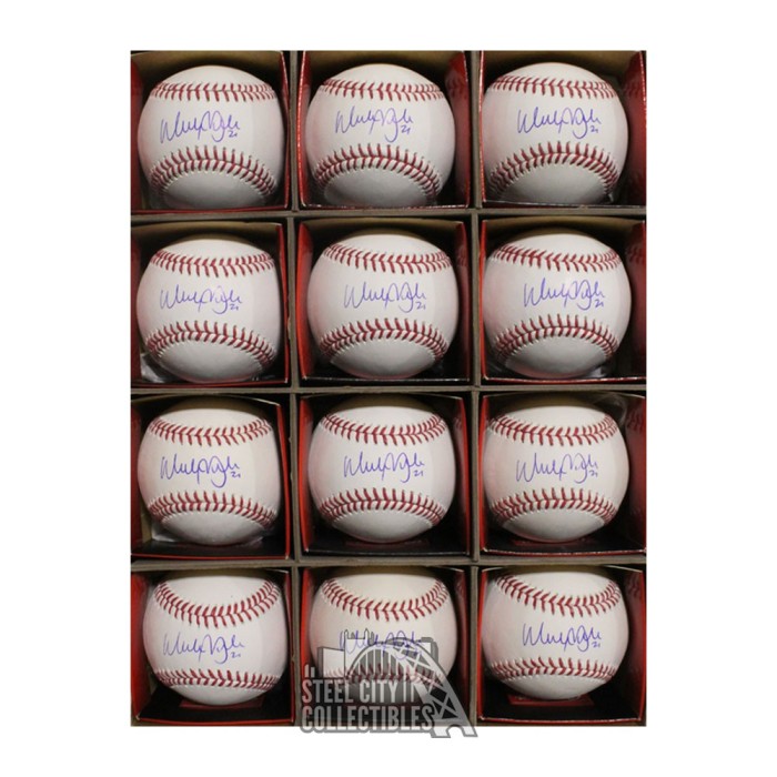 12 CT Lot Walker Buehler Autographed Official MLB Baseball - BAS ...