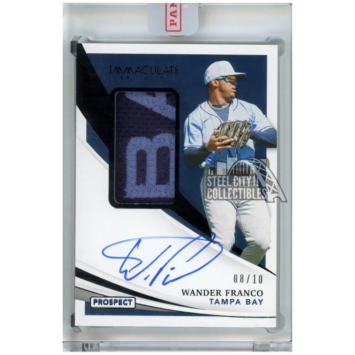 Wander Franco 2021 Panini Immaculate Prospect Black Autograph Patch ...
