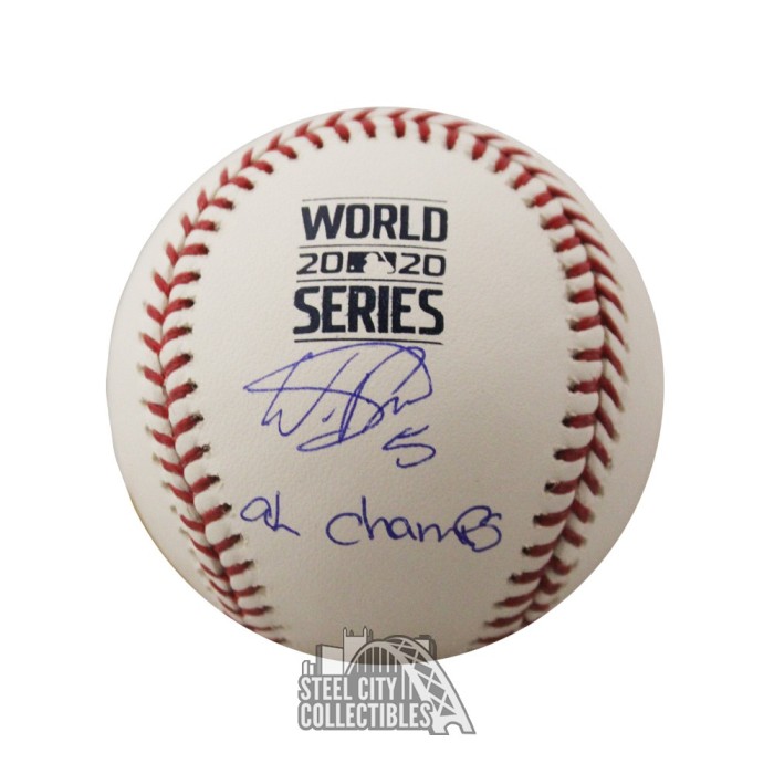 Wander Franco Autographed AL Champs MLB World Series Baseball - JSA ...