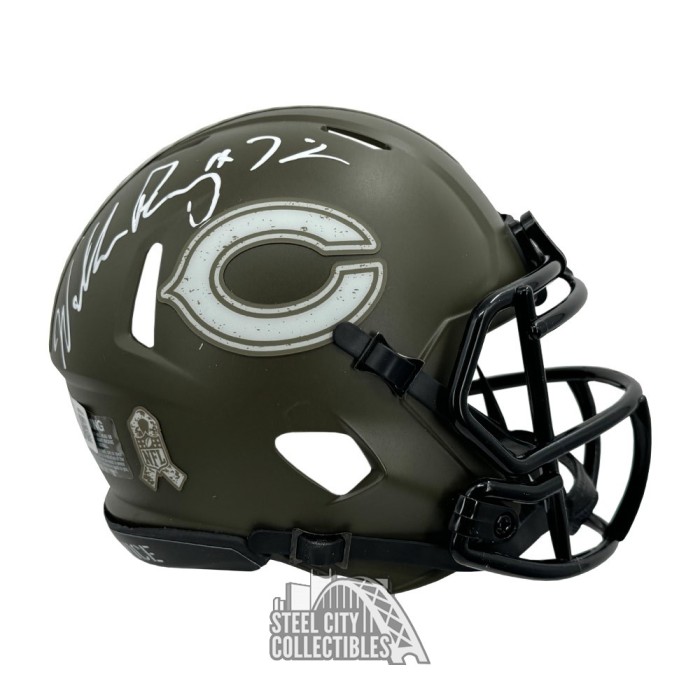 William Perry Autographed Chicago Salute to Service Mini Football ...