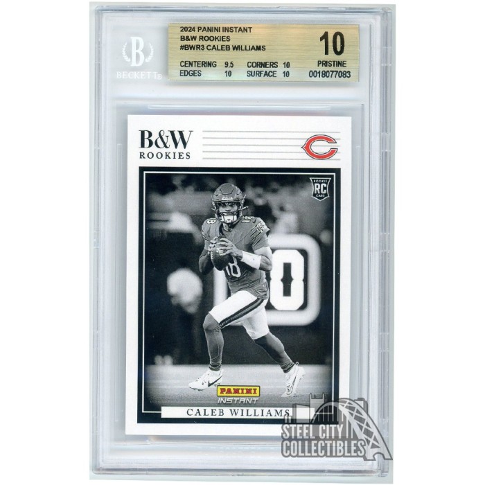 Caleb Williams 2024 Panini Instant B&W Rookies Card #BWR3 BGS 10 ...