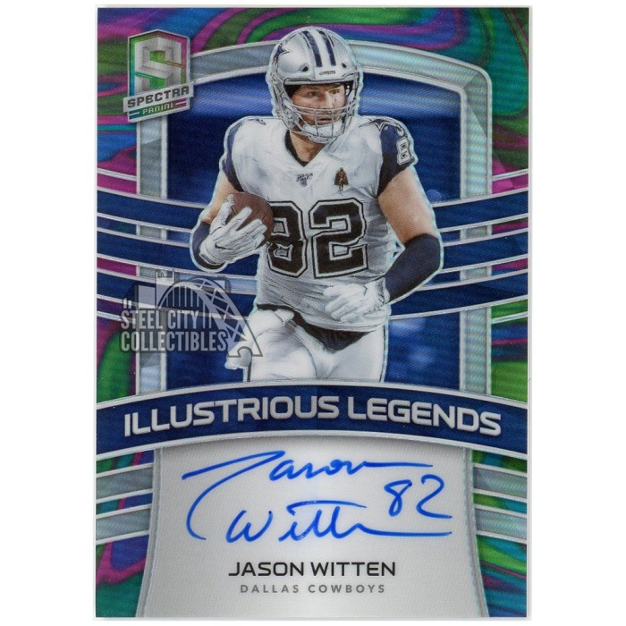 Jason Witten 2021 Panini Spectra Neon Marble Illustrious Legends ...