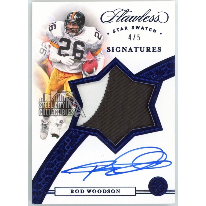 Rod Woodson 2020 Panini Flawless Star Swatch Patch Autograph Card #SSS ...