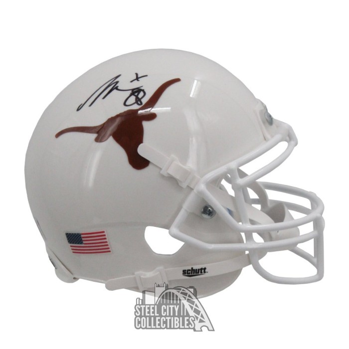 Xavier Worthy Autographed Texas Schutt Authentic Mini Football Helmet ...