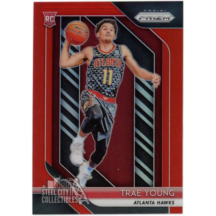 Trae Young 2018-19 Panini Prizm Red Rookie Card #78 236/299 | Steel ...