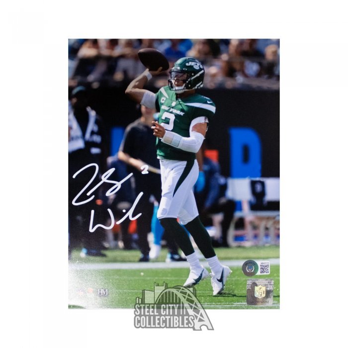 Zach Wilson Autographed New York Jets 8x10 Photo - BAS | Steel City ...