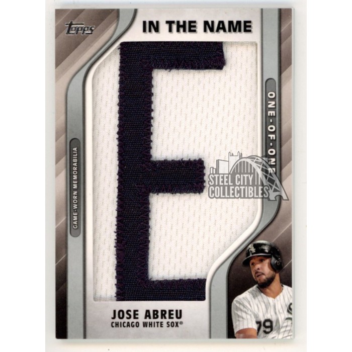 Jose Abreu 2021 Topps In The Name Nameplate Patch Card #ITN-JA 1/1 ...