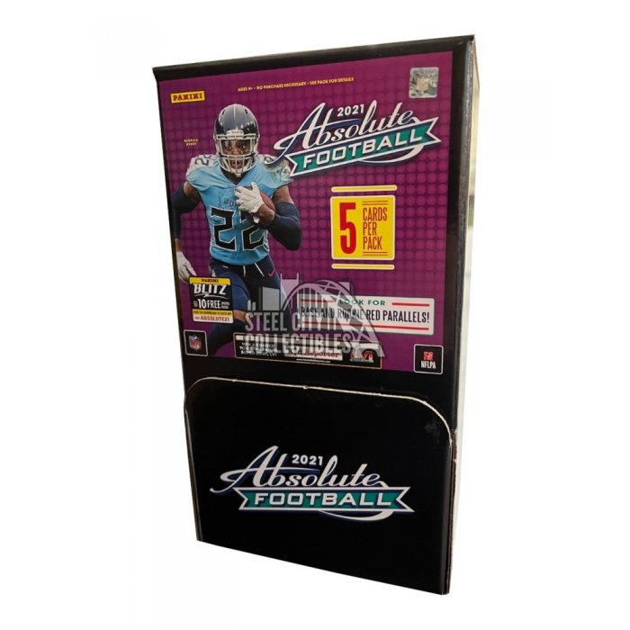2021 Panini Absolute Football 48 Pack Gravity Feed Box (Red Parallels ...