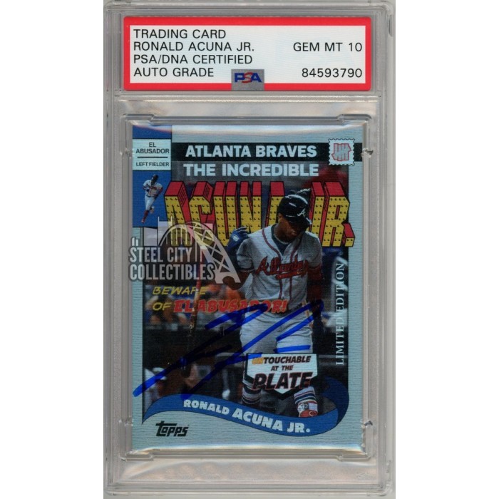 Ronald Acuna Jr 2021 Topps Project 70 Foil Autograph Card 01/70 #286 ...