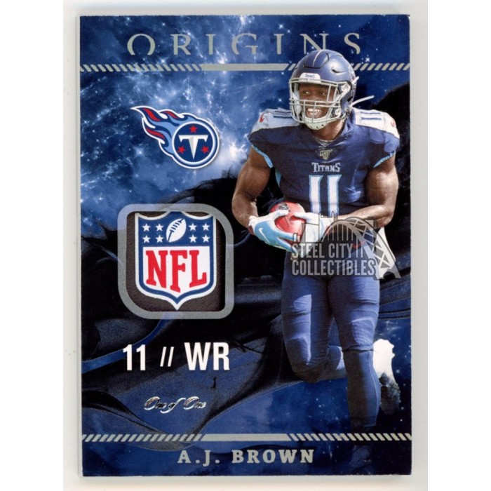 AJ Brown 2019 Panini Origins Rookie NFL Tag Patch Card 1/1 | Steel City ...