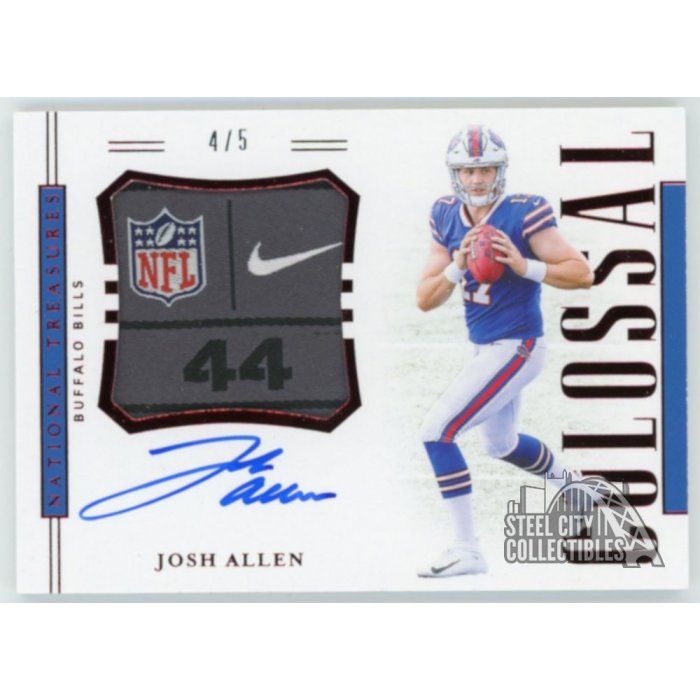 Josh Allen 2018 Panini National Treasures Colossal Rookie Tag Patch ...