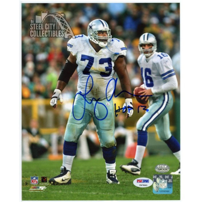 Larry Allen HOF 13 Autographed Dallas Cowboys 8x10 Photo - PSA/DNA COA ...
