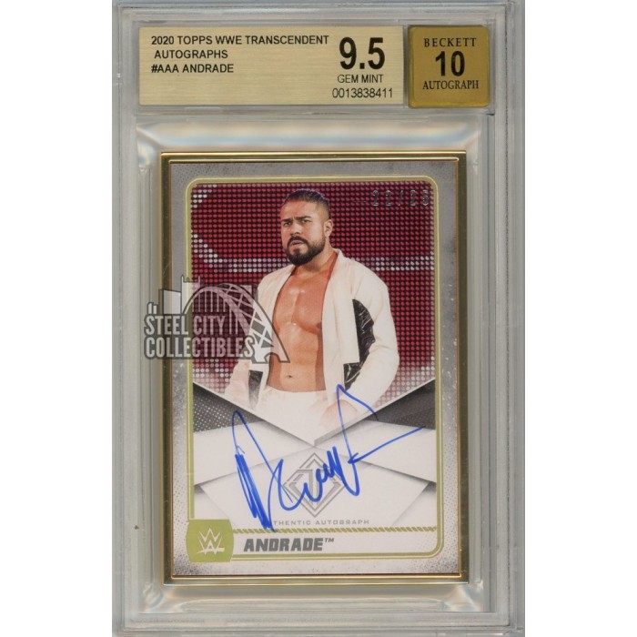 Andrade 2020 Topps Transcendent WWE Autograph Card 22/25 BGS 9.5 ...