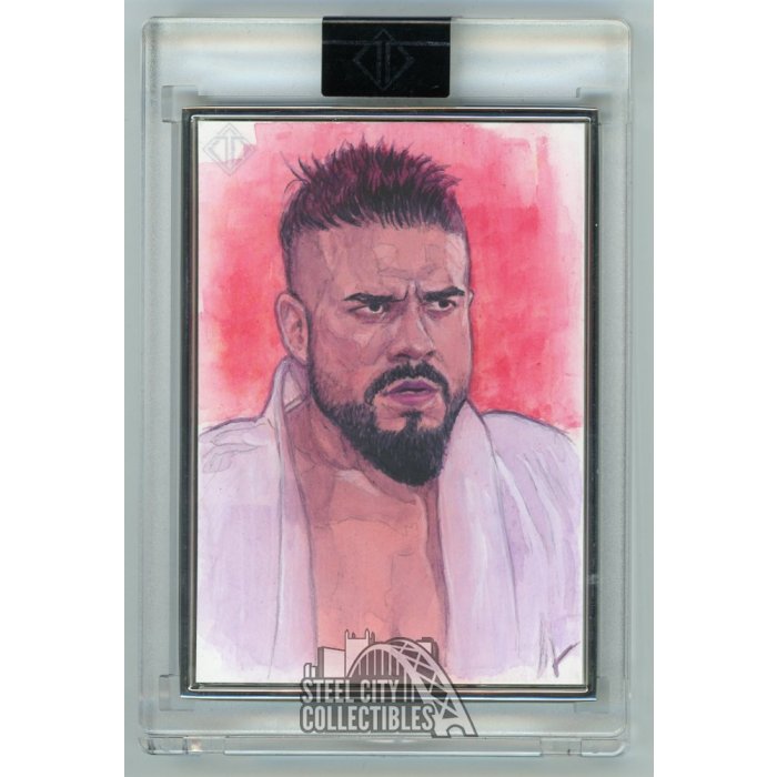 Andrade 2020 Topps Transcendent WWE Sketch Autograph Card 1/1 | Steel ...