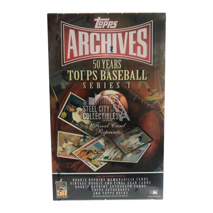 2001 Topps Archives Baseball Series 1 20-Pack Retail Box | Steel City ...