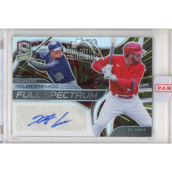 Nolan Arenado 2021 Panini Spectra Full Spectrum Autograph Card #FSS-NA ...