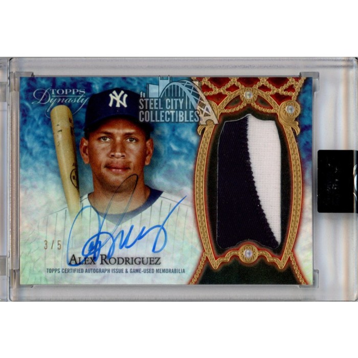 Alex Rodriguez 2022 Topps Dynasty Autograph Patch Card #DAP-AR05 3/5 ...