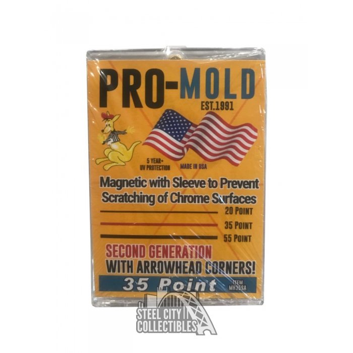 Pro Mold MH35A Magnetic Arrowhead Card 35pt Holder With Sleeve | Steel ...