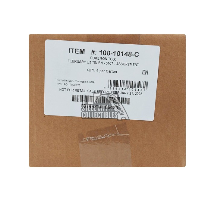 Pokemon Azure Legends 6-Tin Case | Steel City Collectibles