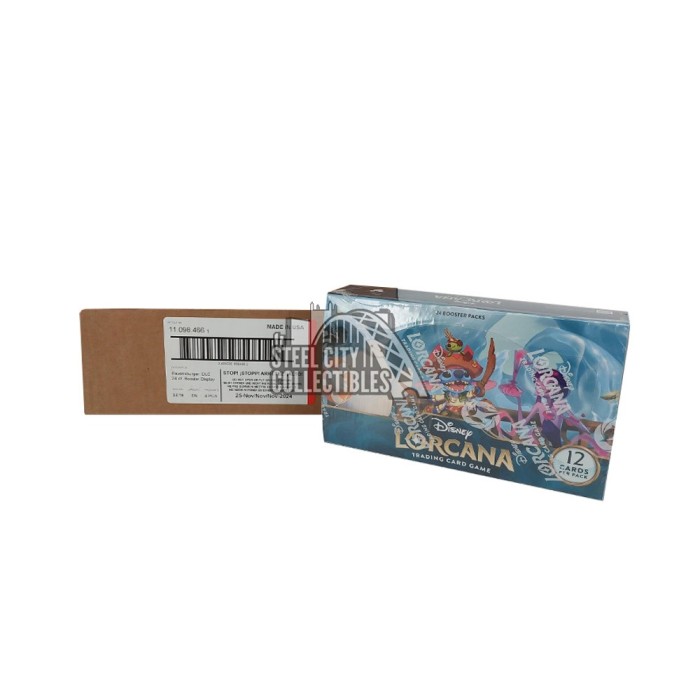 Lorcana Azurite Sea Booster 4-Box Case | Steel City Collectibles