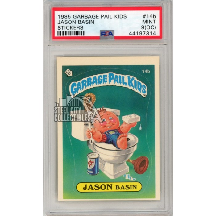 Jason Basin 1985 Garbage Pail Kids Sticker Card #14b PSA 9 (OC) Mint ...