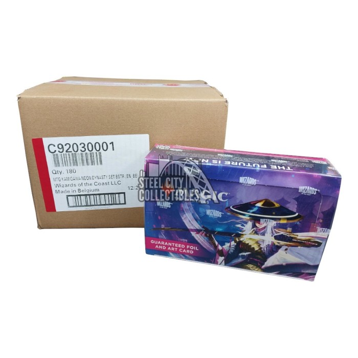 Magic the Gathering Kamigawa Neon Dynasty Set Booster 6-Box Case ...