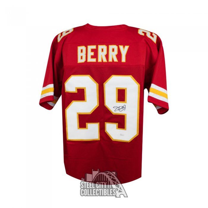 Eric Berry Autographed Kansas City Custom Red Football Jersey - JSA COA ...