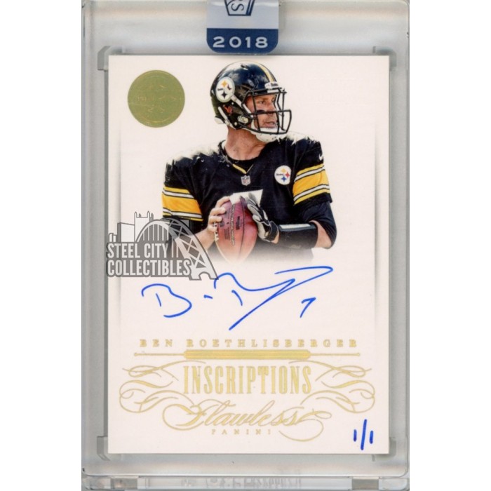 Ben Roethlisberger 2018 Panini Honors 2015 Flawless Inscriptions ...