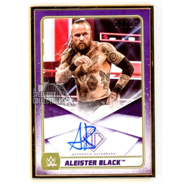 Aleister Black 2020 Topps Transcendent Green Autograph Card #A-AB 04/10 ...