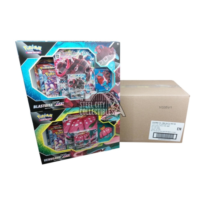 Pokemon Blastoise & Venusaur VMax Battle 6-Box Case | Steel City Collectibles