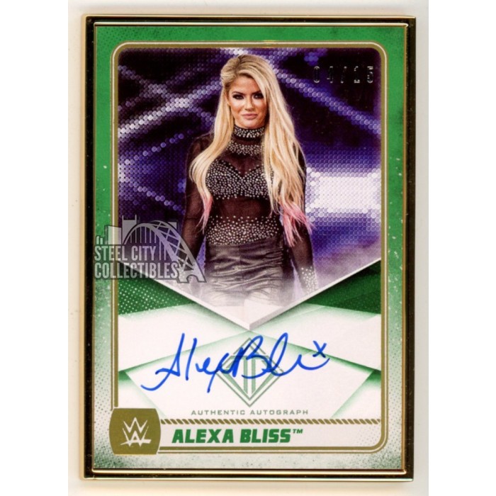 Alexa Bliss 2020 Topps Transcendent WWE Autograph Auto Card Green /15 ...