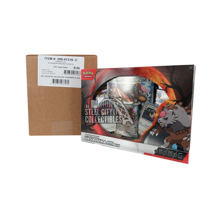 Pokemon Bloodmoon Ursaluna ex 6-Box Case | Steel City Collectibles