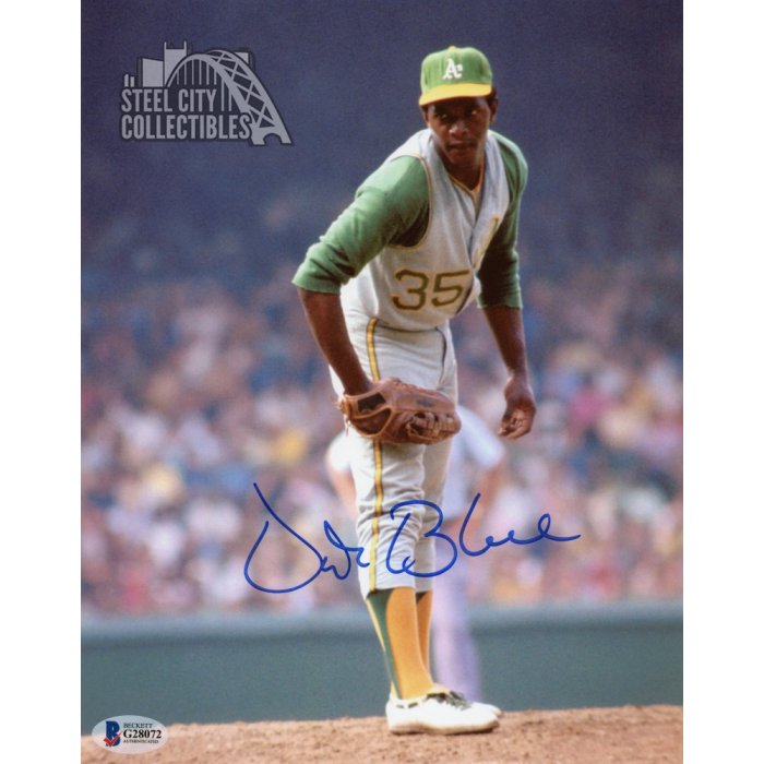 Vida Blue Autographed Oakland Athletics 8x10 Photo (Gray Jersey) - BAS ...