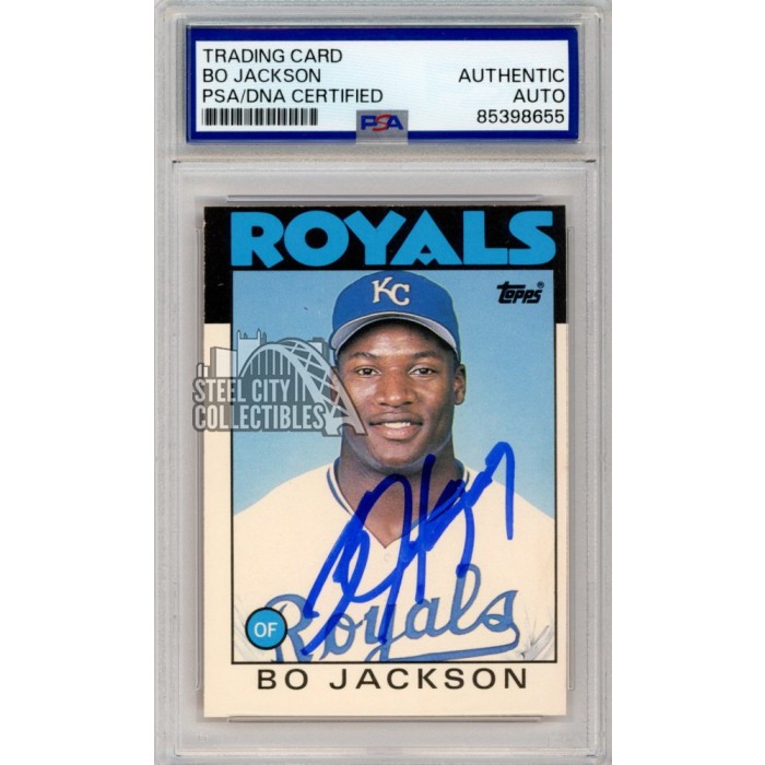 Bo Jackson 1986 Topps Traded Autograph Rookie Card #50T PSA/DNA | Steel ...